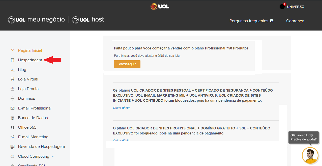Como configurar sua hospedagem? - FAQ UOL Host
